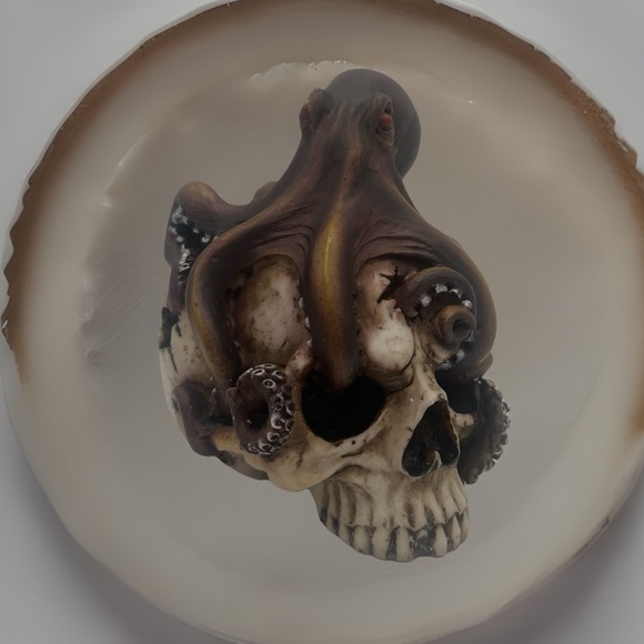Pacifica | Art | Sea Monster Red Eyed Octopus Wrapping Around Skull ...